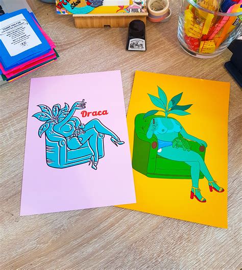 Tuca And Bertie Draca Plant Woman Sticker Or Print Etsy