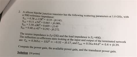 Solved A Silicon Bipolar Junction Transistor Has The