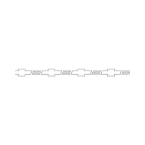 Prostripe R65160 Pinstripe Chevy Bowtie Silver Vinyl 12 Width 36 Ft