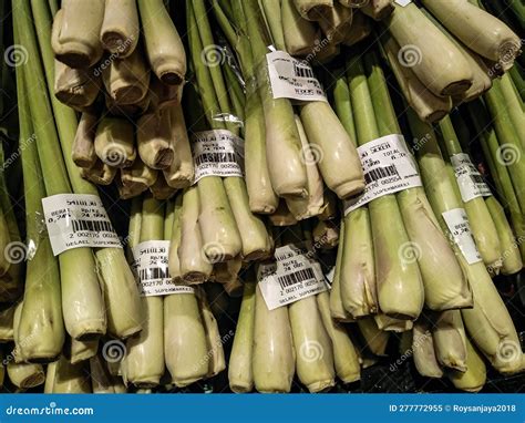 Lemongrass In A Supermarket 1 Editorial Image Image Of Diet Indoor