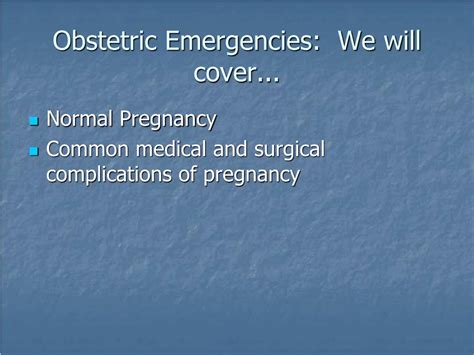 Ppt Obstetric Emergencies Powerpoint Presentation Free Download Id