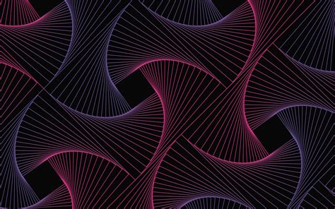 Geometric Wallpaper 4K Lines Black Background Neon
