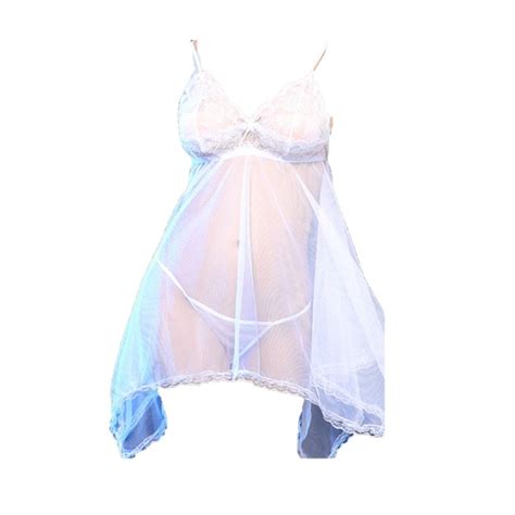 With T Back Womens Lace Sex Nighties Split Dress Sexy Underwear