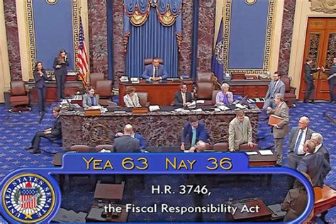 Joe Biden US Senate Passes Bipartisan Bill To Raise Trillion Debt Ceiling Averts