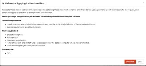 Request Access Apply For Data
