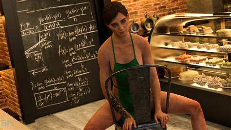Rule 34 3d Apron Apron Only Areolae Breasts Brown Hair Ellie The Last Of Us Ellie Williams