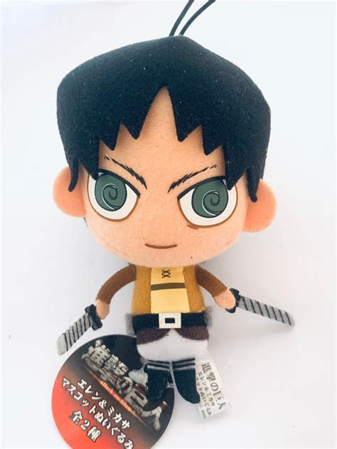 Attack On Titan Shingeki No Kyojin Eren Yeager Plush Strap