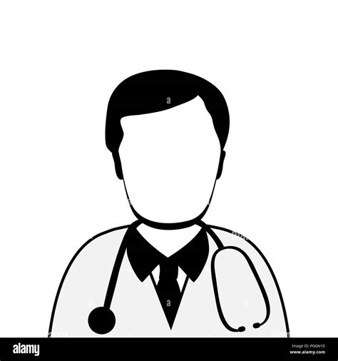 Silhouette Of Doctor Stock Vector Image And Art Alamy