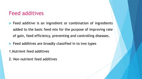 Feed Additives Classification And Examples Ppt