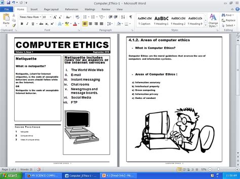 My Science Computer Assingment 1617 Bulletin Assignment
