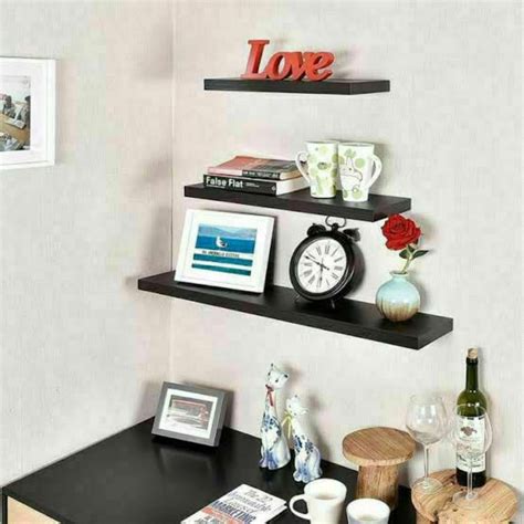 Jual Rak Dinding Kotak Susun Buku Kitab Hias Hiasan Kayu Besi Ruang Tengah Tamu Minimalis