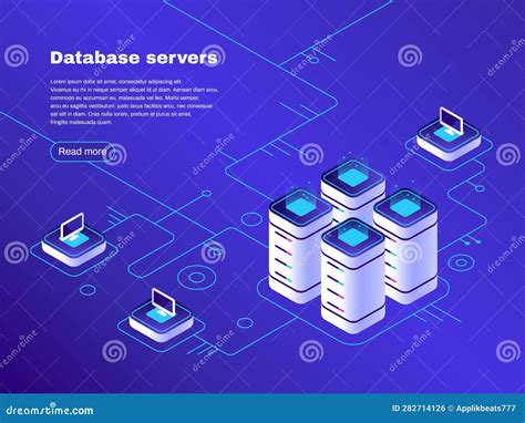 Database Servers Digital Datacenter Server Network Hosting Tech
