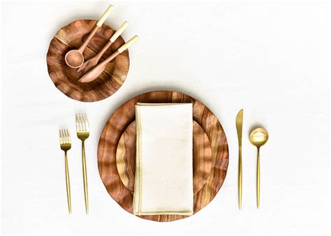 Color Block Ecru Linen Napkin Set Coton Colors