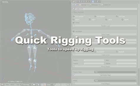 Blender Addon List Addon Quick Rigging Tools Blender Tutorial
