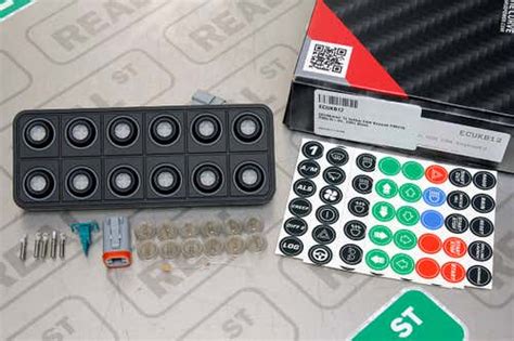 Ecumaster 12 Button Can Keypad Pmu16 Pmu16 Dl Emu Black Ecukb12