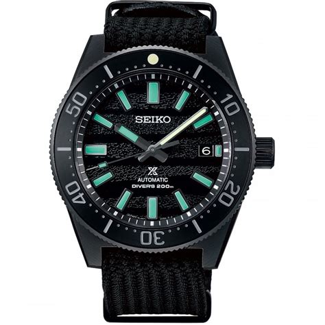Seiko Prospex Mens ‘black Series Night 1965 Re Interpretation Watch