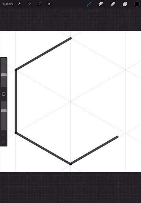 How To Draw A Hexagon Using Procreate Procreate Procreateart Procreatetutorials Youtube