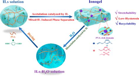 Stretchable Low Hysteresis And Recyclable Ionogel By Ionic Liquid Catalyst And Mixed Ionic