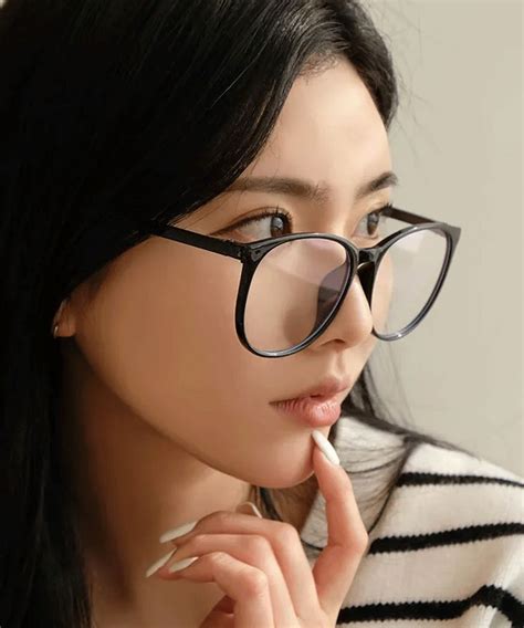 뷰랩 초경량 라운드 뿔테 블루라이트 차단안경 2color