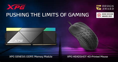 XPG HEADSHOT Mouse And GENESIS DDR5 Memory Win Prestigious Good Design Award Hartware