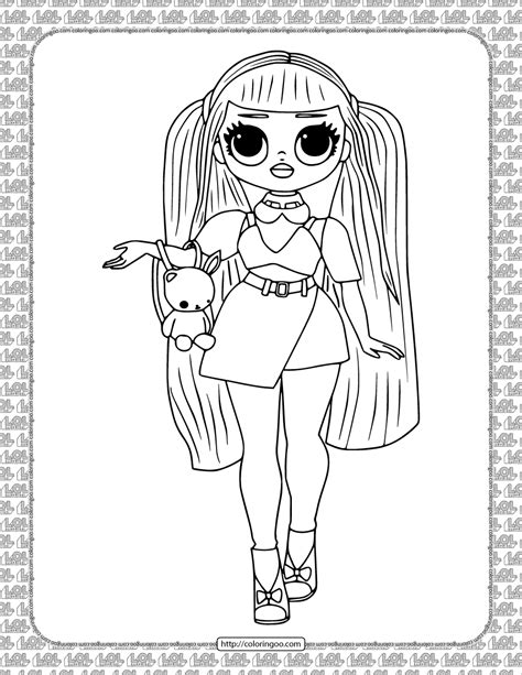 Printable Omg Fashion Doll Dazzle Coloring Page The Best Porn Website