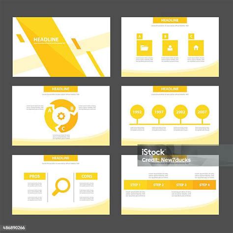 Abstract Yellow Multipurpose Infographic Elements Presentation Template