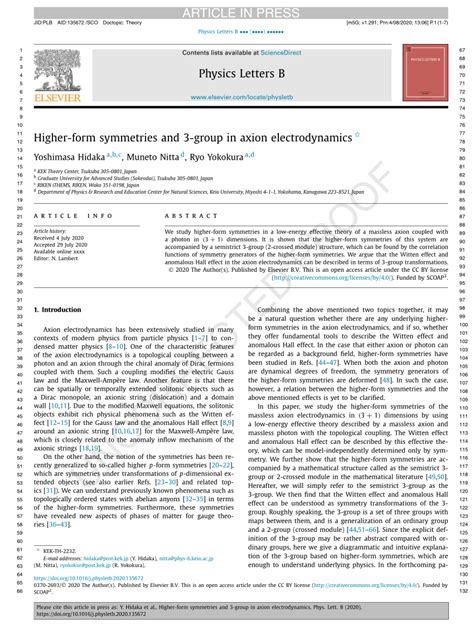 Pdf Higher Form Symmetries And 3 Group In Axion Electrodynamics
