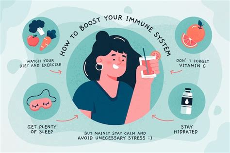 Free Vector Boost Your Immune System Infographic