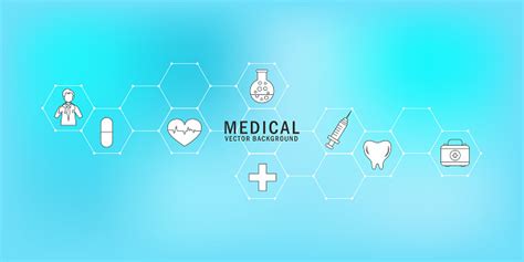 평면 아이콘과 기호로 추상적인 의료 배경 헬스케어 기술 혁신 의학 건강 과학 및 연구를 위한 개념과 아이디어 개념에 대한 스톡 벡터 아트 및 기타 이미지 Istock