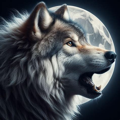 Premium Photo The Night Wolf