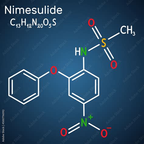 Nimesulide Molecule It Is A Relatively Cox 2 Selective Nonsteroidal