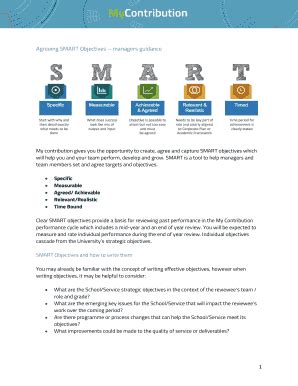 Fillable Online Staff Napier Ac How To Define SMART Marketing