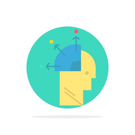 User Man Mind Programming Art Abstract Circle Background Flat Color Icon 17990189 Vector Art At