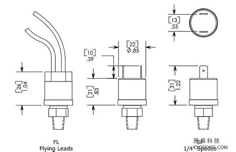 Anfield Sensors Slf系列速动碟式设计压力开关 压力液位流量位移倾角传感器 进口工业传感器代理商