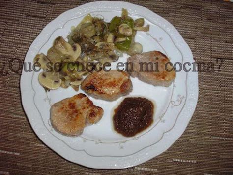 Solomillo de cerdo con chutney de níspero Receta Petitchef