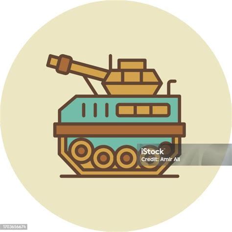 탱크 아이콘크기 군사에 대한 스톡 벡터 아트 및 기타 이미지 군사 디자인 무기 Istock