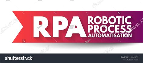 Rpa Robotic Process Automatisation Form Business Stock Vector Royalty