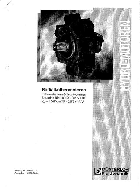 Düsterloh Hydro Motoren RM 1250X | PDF