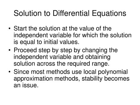 PPT Numerical Solution Of Differential And Integral Equations PowerPoint Presentation ID