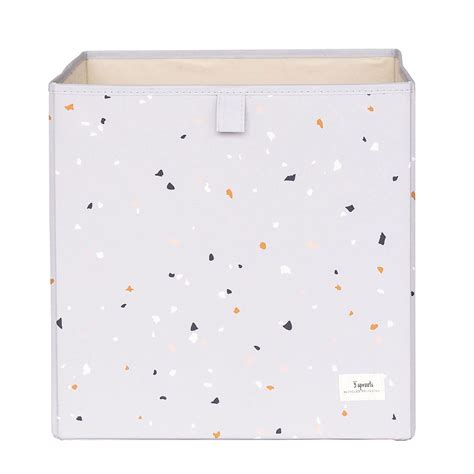 3 Sprouts Recycled Fabric Storage Cube Box Container Organizer Light