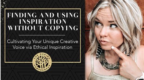 Finding And Using Inspiration Without Copying