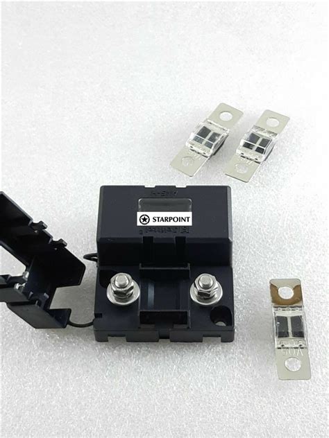 Midi Fuse Kit 2 X Holders 3 X 50 Fuse Dual Battery Midi Fuse Holder Kit