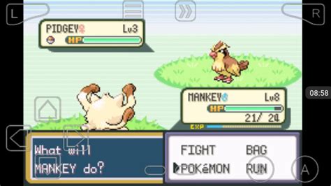 Pokemon Rojo Fuego 2 Mankey Y Gary YouTube