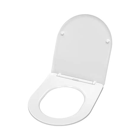 Customized Uf Soft Close D Shape Wc Seat Plastic Toilet Seat Cover