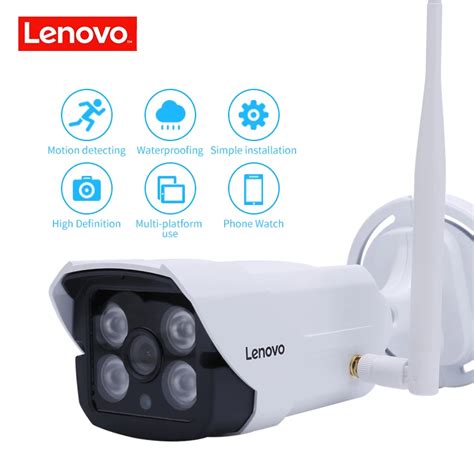 Lenovo Outdoor Waterproof Ip P Camera Wifi Wireless Surveillance Camera Memory Card Cctv