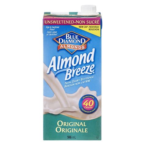 Almond Breeze Unsweetened 946ml Fruitfull Offices