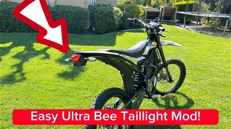 Sur Ron Ultra Bee Rear Taillight Minimization Mod 30 Minute Custom