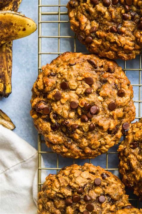 Peanut Butter Banana Oatmeal Cookies The Fit Peach