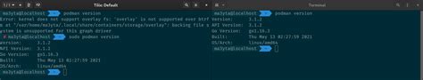 Error Kernel Does Not Support Overlay Fs Overlay Is Not Supported