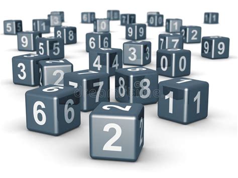 Number Cube Dice Placing Randomly Stock Illustration Illustration Of Group Amount